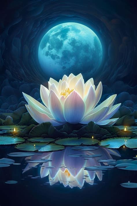 Pin by KARY HERNÁNDEZ on LA MAGIA DE LA LUNA in Lotus flower art Lotus flower pictures