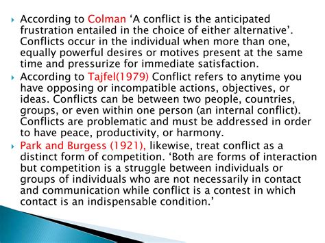 Conflict Types And Causesconflict Resolution Pptx