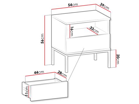 Stolik Nocny Dornis S54 ⇒ Dostawa Gratis