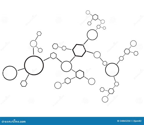 Molecule Background Stock Vector Illustration Of Direction 34865250