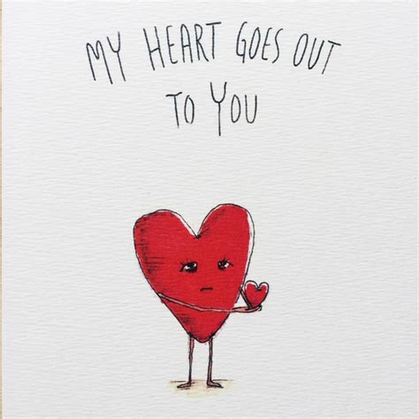 My Heart Goes Out To You Greeting Cards Handmade How To Draw Hands