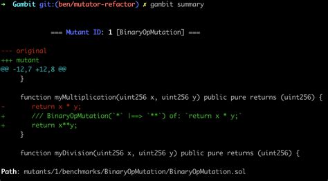 Gambit Mutant Generation For Solidity — Certora Prover Documentation 00 Documentation