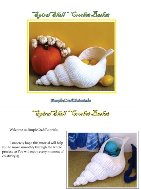 Best 13 Spiral Shell Crochet Basket Pdf Artofit