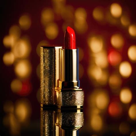 Premium Ai Image Red Luxury Lipstick Illustration Generative Ai