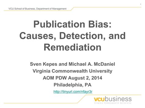 Aom Pdw 2014 Publication Bias Causes Detection And Remediationpptx