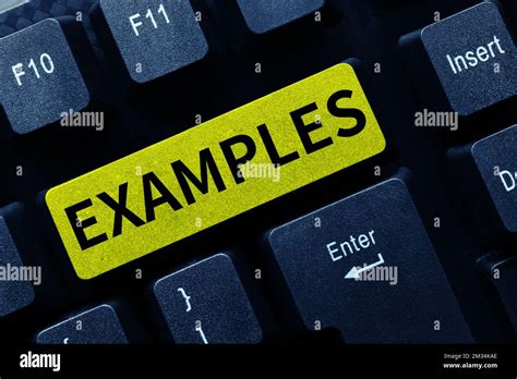 Text Caption Presenting Examples Word Written On Photo Sample Model To