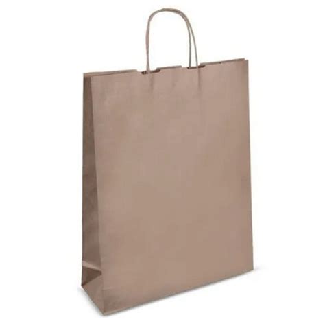 Brown 25 Kg Max Load Biodegradable Paper Flexiloop Handle Bag At Best