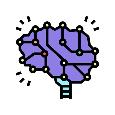 Neuron Knowledge Brain Color Icon Vector Illustration 10246909 Vector