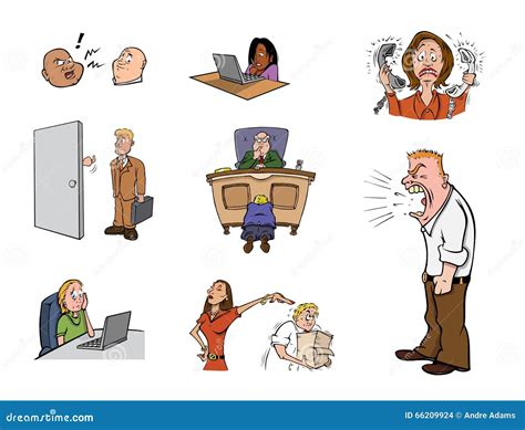 Work Stress Stock Illustration Illustration Of Company 66209924