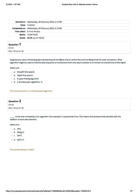 Graded Quiz Unit 4 Intro To Computer Science مدخل الى علوم الحاسبات