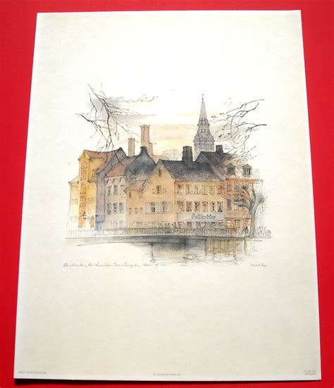 Vintage Mads Stage Print Christianshavn Copenhagen Unframed