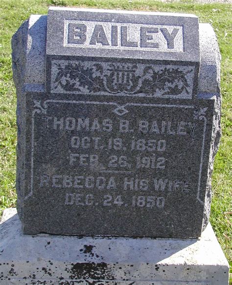 Thomas Benton Bailey 1850 1912 Find A Grave Memorial