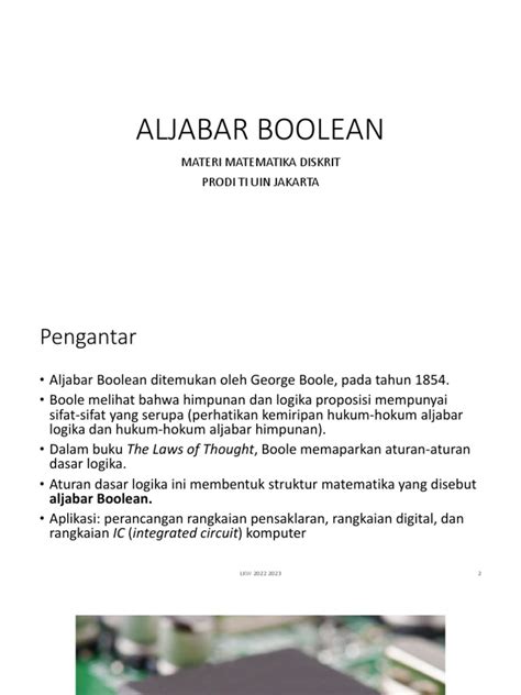 Aljabar Boolean Pdf