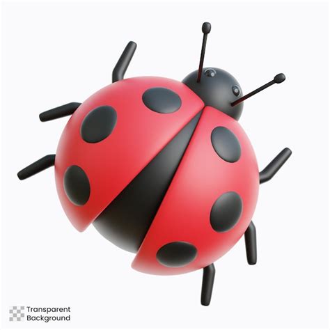 Premium Psd Ladybug 3d Illustration