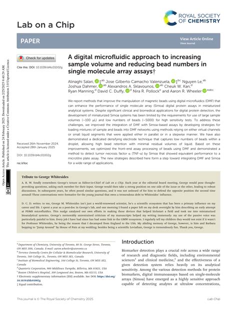 Pdf A Digital Microfluidic Approach To Increasing Sample Volume And