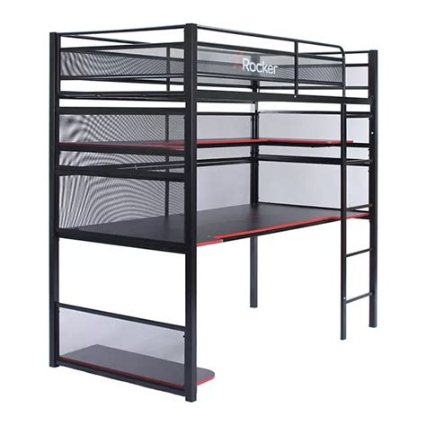 X Rocker Battlebunk Gaming Bunk Bed With Desk And Storage