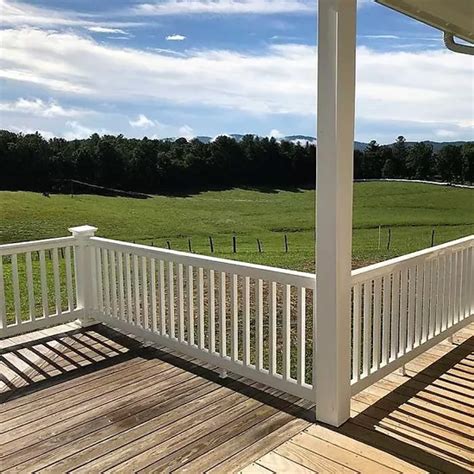 Indoor Outdoor Cable Railing Staircase PVC Balustrades Balcony Railing