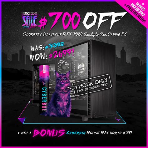 Scorptec Computers On Twitter 𝗗𝗘𝗔𝗟 𝟳 Save 700 On The Scorptec Blackout Rtx 3080 Ready To
