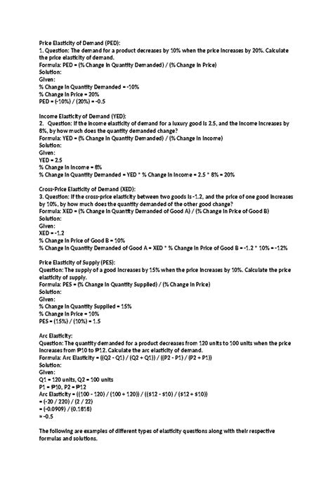 19 march 2025 problem solving lecture for elasticity activities price