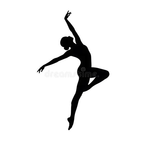 Expressive Contemporary Dancer Silhouette Vector Illustration Stock Illustration Illustration