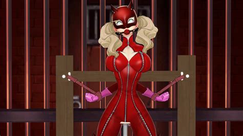 Rule 34 1girls 3d Aivo Ann Takamaki Ball Gag Blonde Hair Blue Eyes