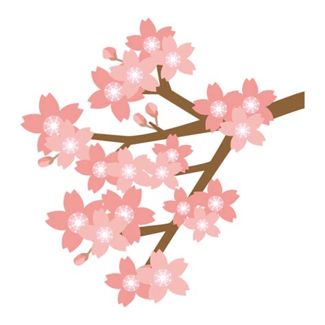 満開の桜の木のイラスト 無料のフリー素材 イラストエイト
