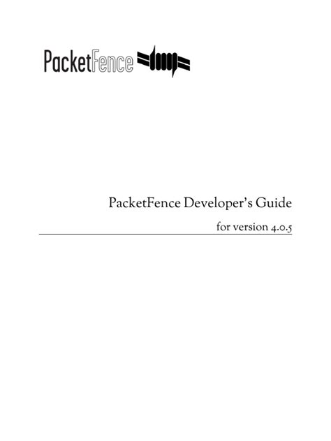 Packetfence Developers Guide 405 Pdf Radius Parsing
