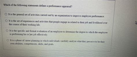solved which of the following statements defines a