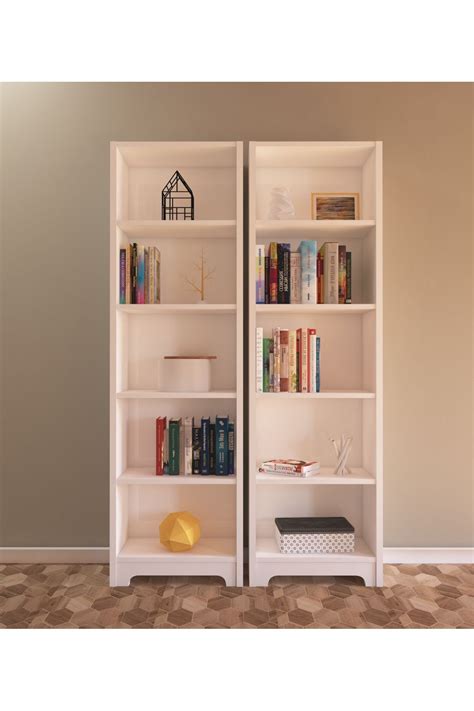 Nur Mobilya Ecem 2li Kitaplık Seti Beyaz Fiyatı Yorumları