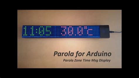 Arduino Based Parola Zone Time Msg Display Jollifactory Youtube