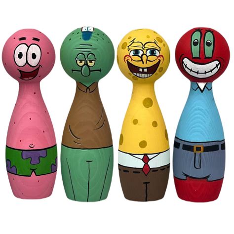 قیمت و خرید اسباب بازی زینتی مدل باب اسفنجی و دوستان کد Wt107 مجموعه 4 عددی