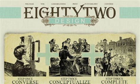 20 Examples Of Centered Website Designs Codrops Vintage Web Design Web Development Design