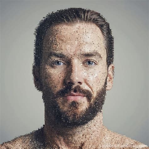 Pixelated Man Stable Diffusion Online