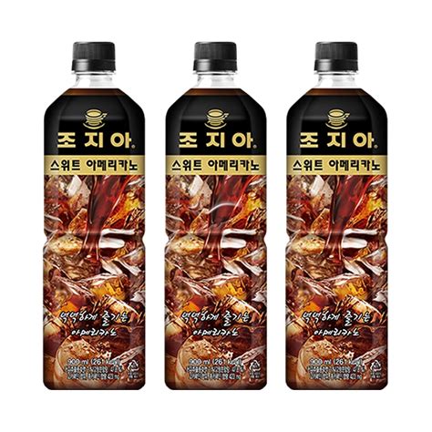 [무료배송] 조지아 스위트 아메리카노 페트 커피 900ml X 3개 ~ 티몬
