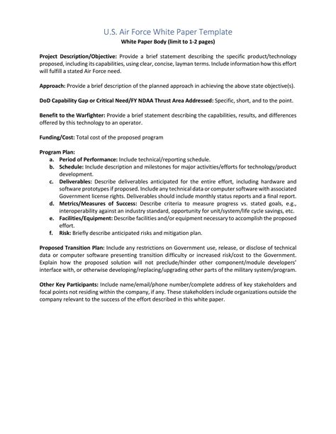 Free White Paper Template