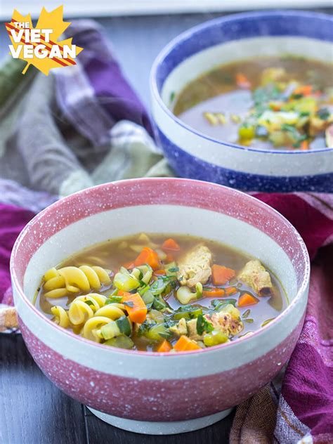 Vegan Chicken Noodle Soup The Viet Vegan