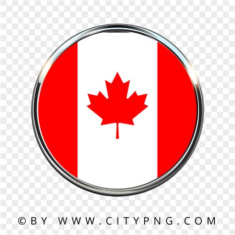 Canada Flag Round Circle Icon Citypng