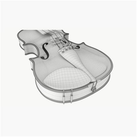 Classic Adult Violin Worn 3d Model Download Musical Instruments On