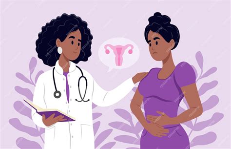 Premium Vector Uterine Fibroids Symptoms Diagnostic And Treatment A