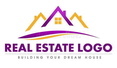 Real Estate Logo Set Stock Vector Illustration Of Sign 54753408