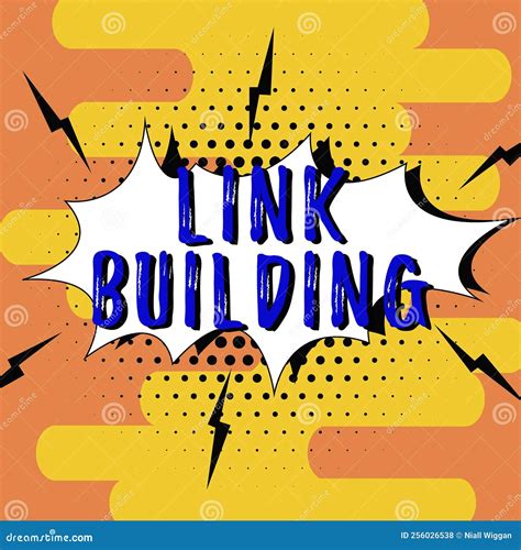 Writing Displaying Text Link Building Concept Meaning Seo Term