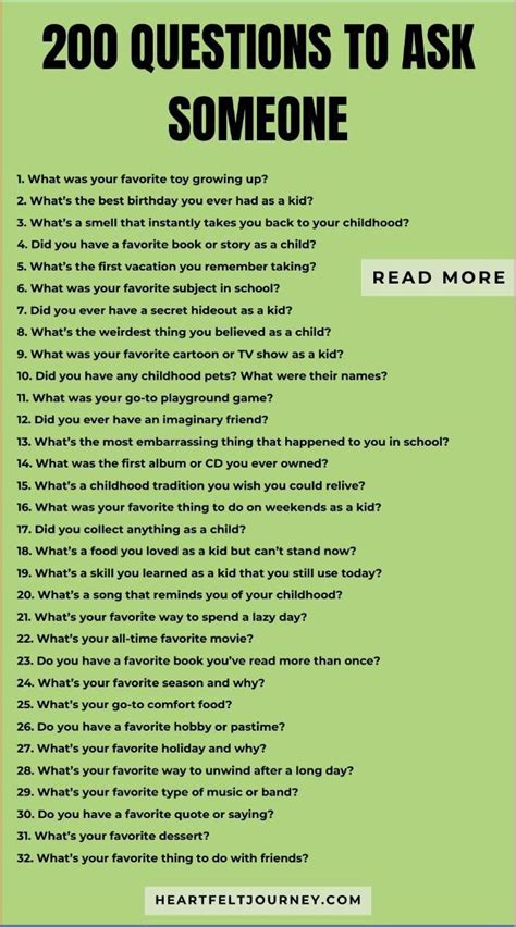200 Questions to Ask, Hot Seat Questions, Deep Conversation Starters ...