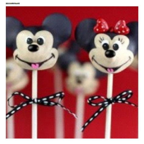 Minnie And Mickey Cake Pops Cake Pops Mickey And Minnie Cake Mickey Mouse Cake