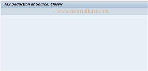 J1IN SAP Tcode India Version Tax Deduction At Sourc