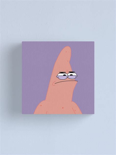 Patrick Star Memepatrick Star Angry Canvas Print For Sale By Ninuci