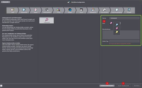 Administration Workflow Konfiguration