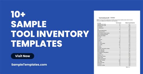 FREE Tool Inventory Samples In MS Excel PDF