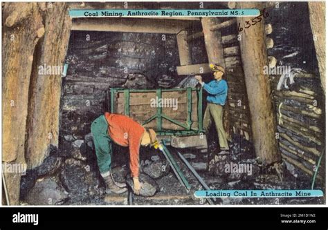 Coal Mining Anthracite Region Pennsylvania Loading Coal In