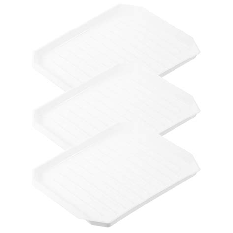 3 Pcs Kitchen Bakeware Home Warming Tray Microwave Bacon Plate Baking