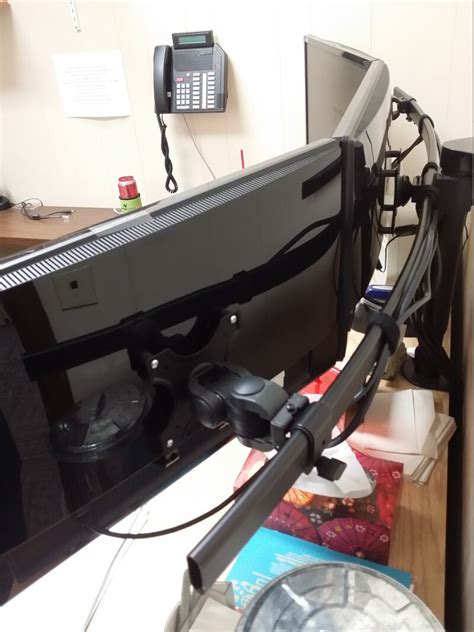 Triple Monitor Stand For Curved Monitors Hardware Spiceworks Community
